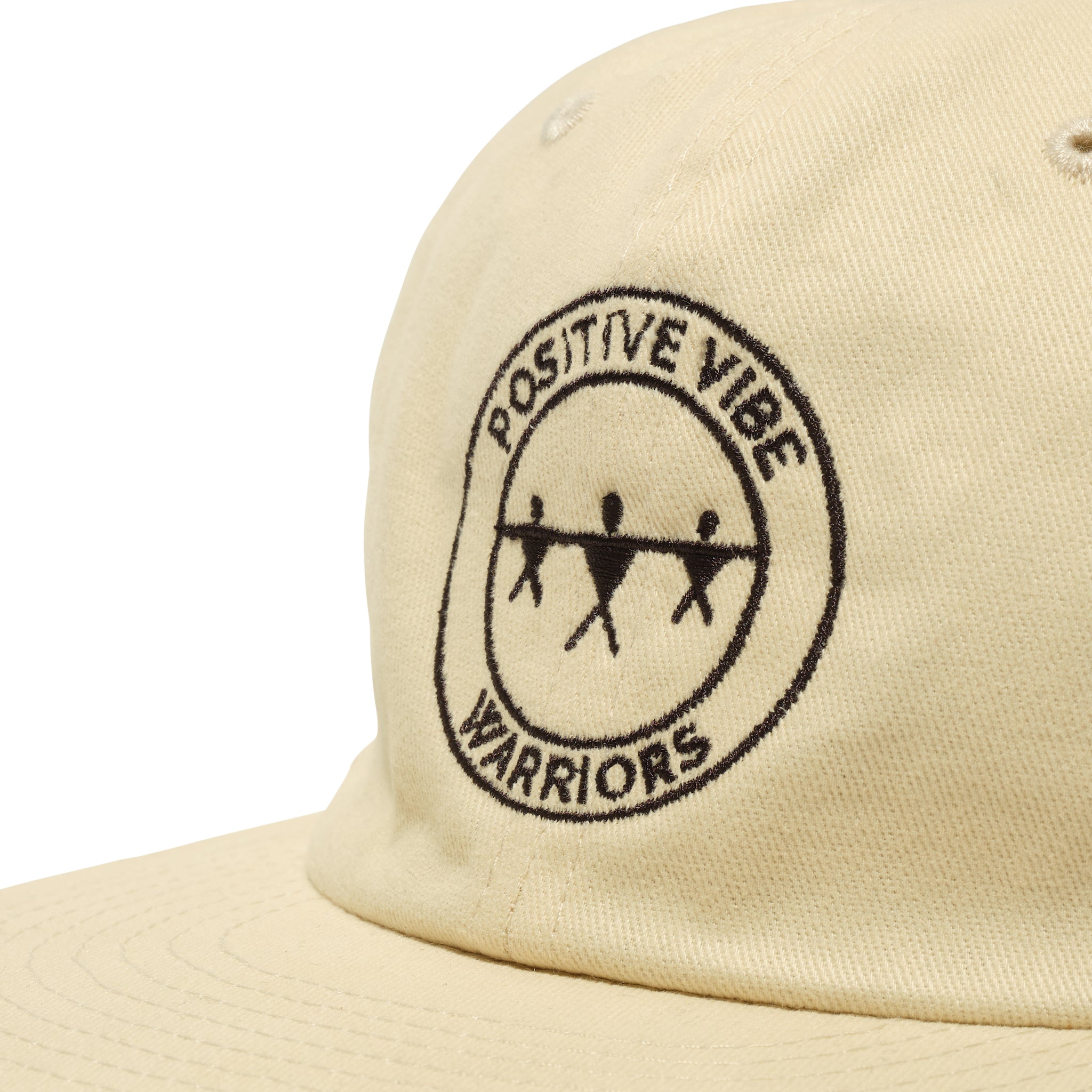 Hat - PVW Classic Logo - Cream / Black – Positive Vibe Warriors